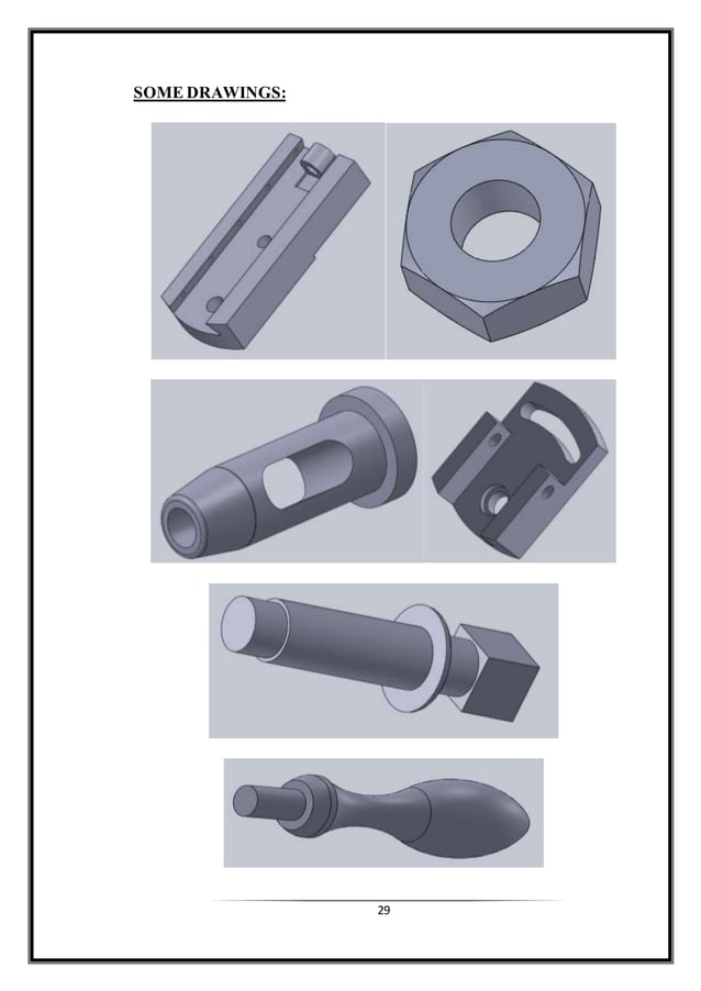 Solidworks training report | DOCX | Graphics Software | Computer ...