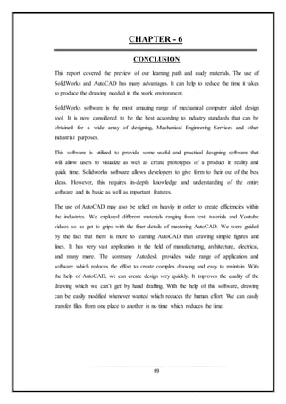 Solidworks training report | DOCX