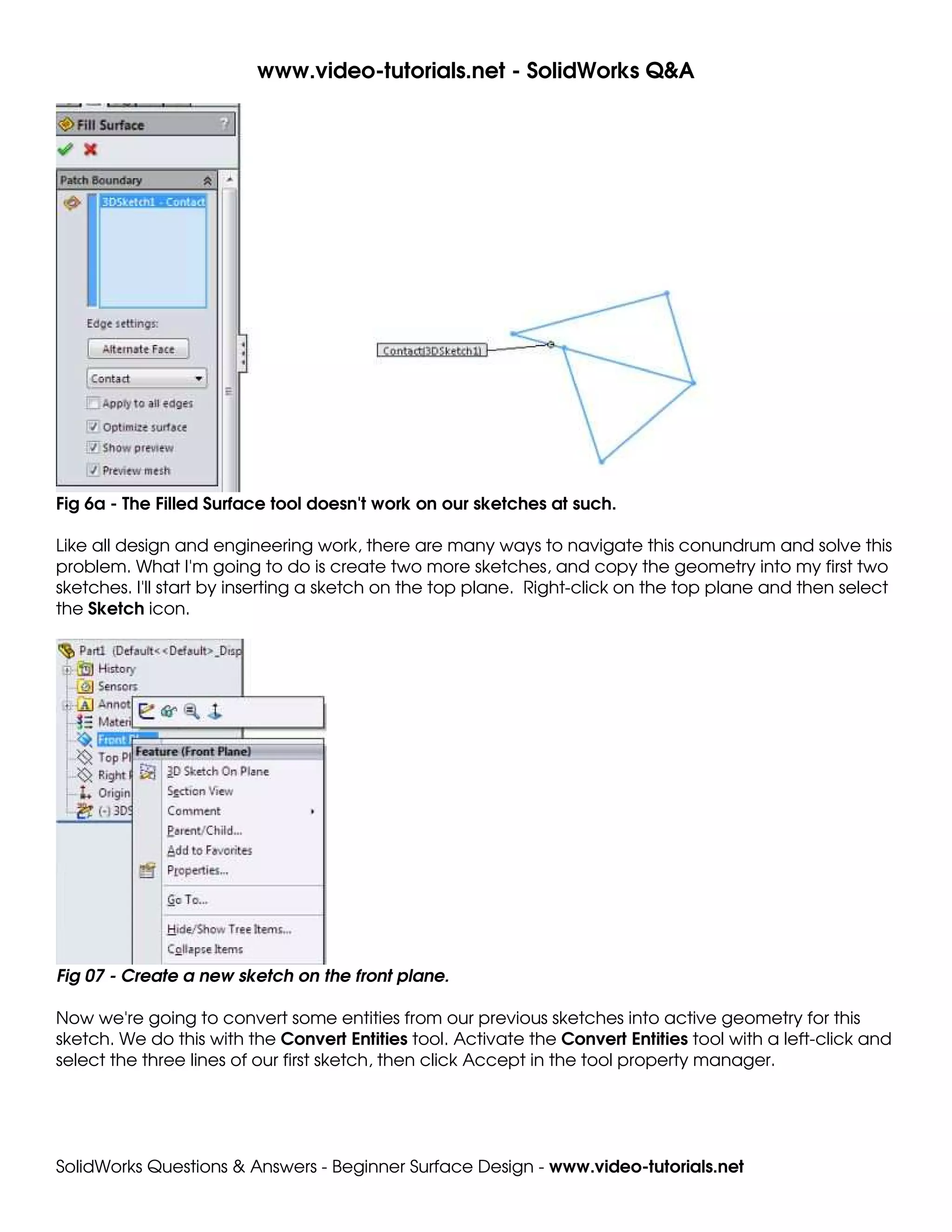 Solid works tutorials beginner surface design | PDF