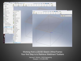 Solid work weldments modeling show | PPSX