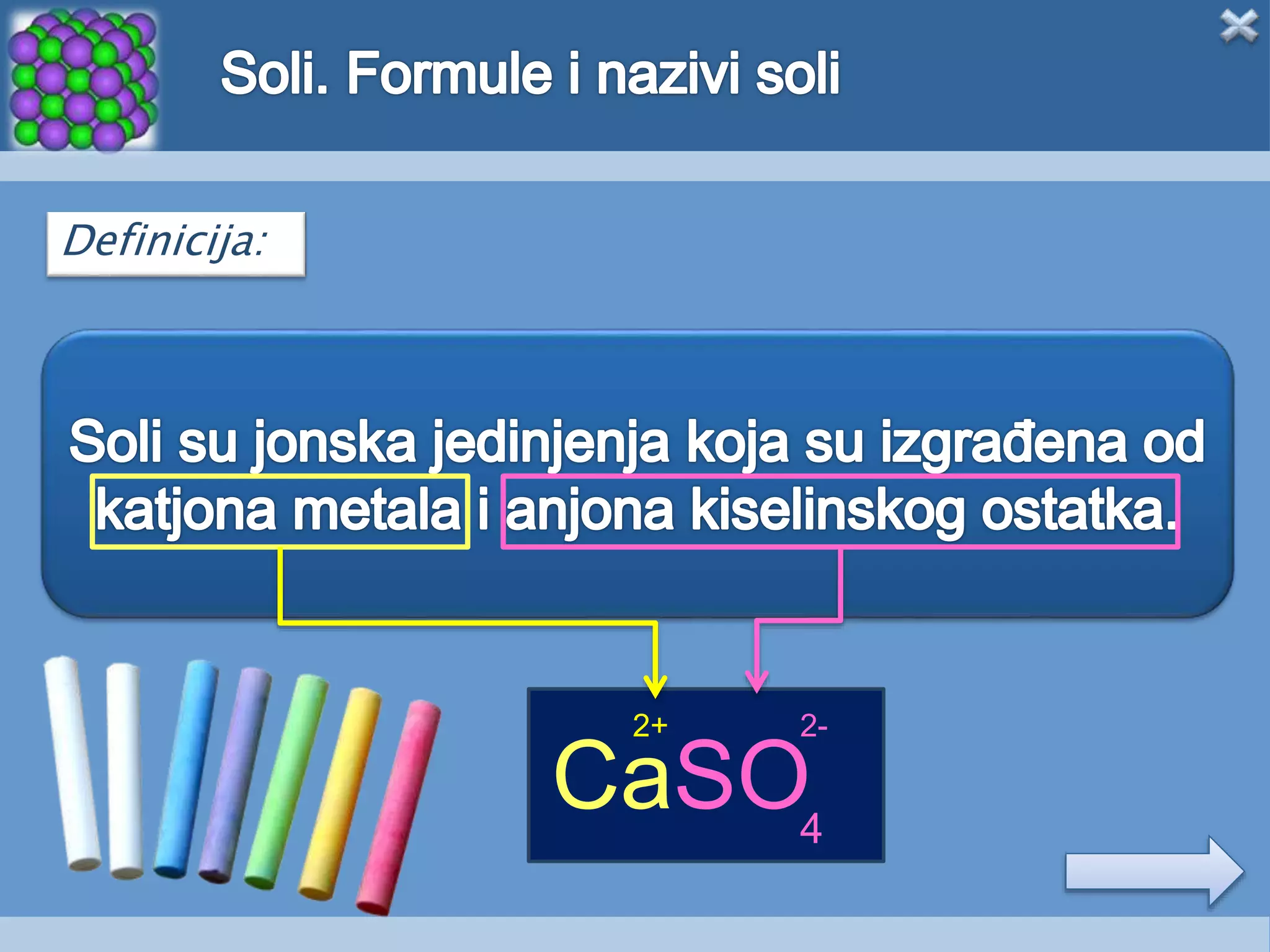 Soli. Formule i nazivi soli | PPT