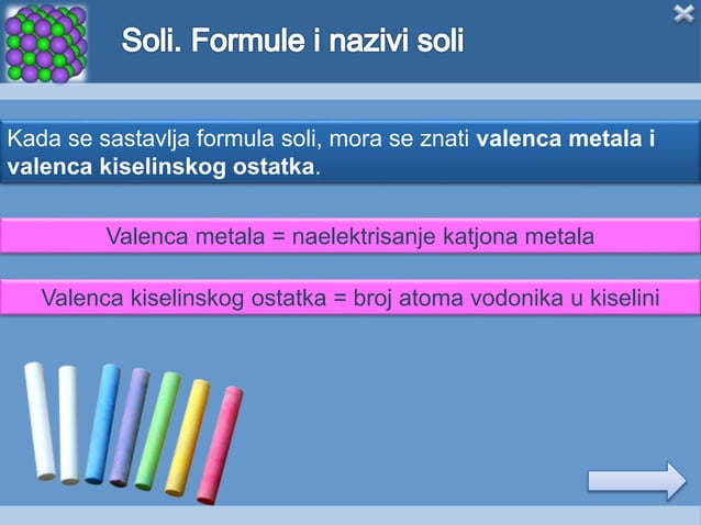 Soli. Formule i nazivi soli | PPT