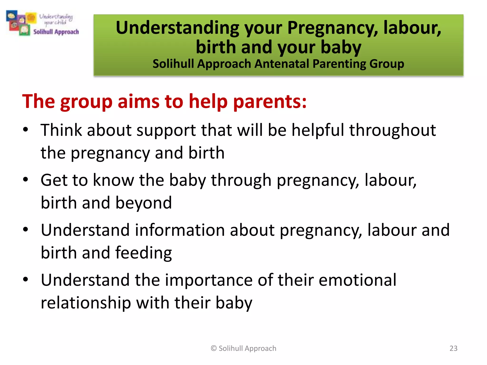 Solihull Approach Workshop | PPTX