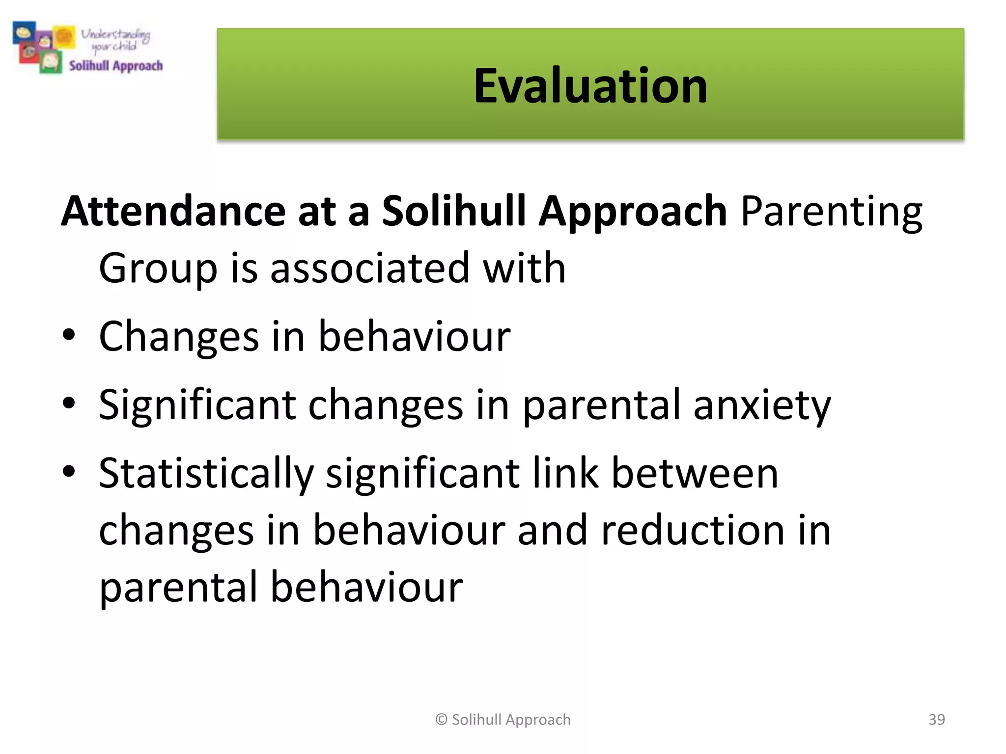 Solihull Approach Workshop | PPTX