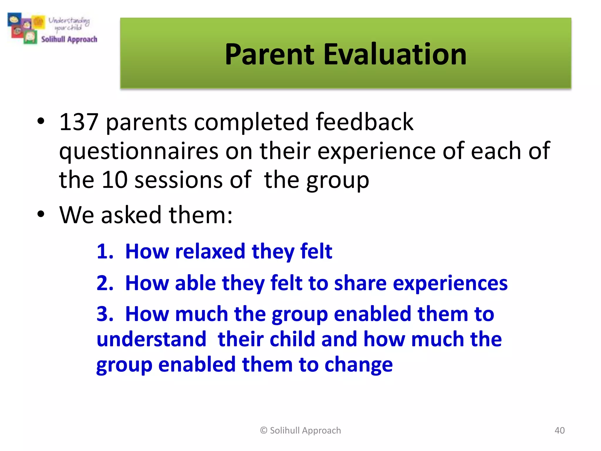 Solihull Approach Workshop | PPTX