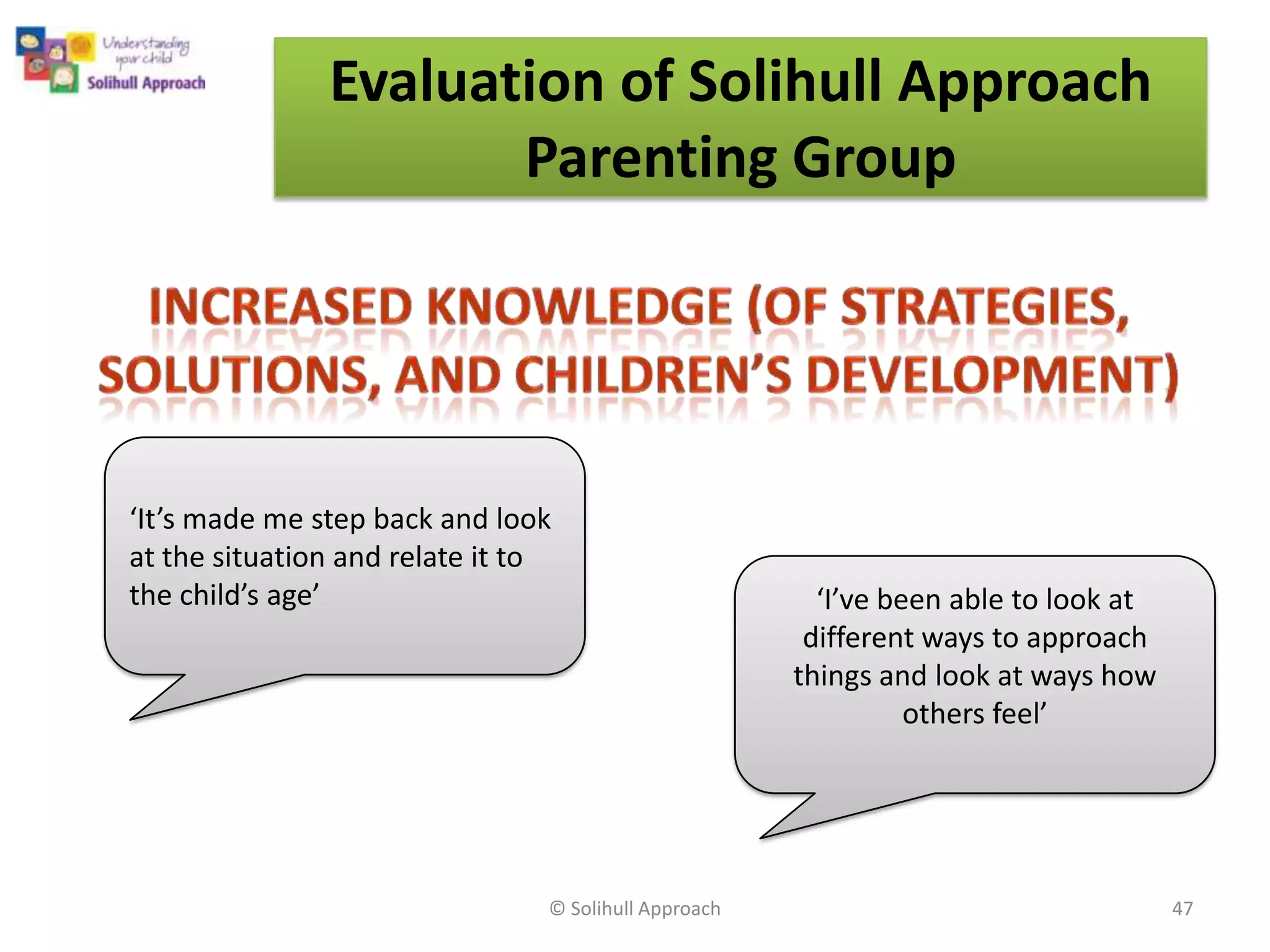 Solihull Approach Workshop | PPTX