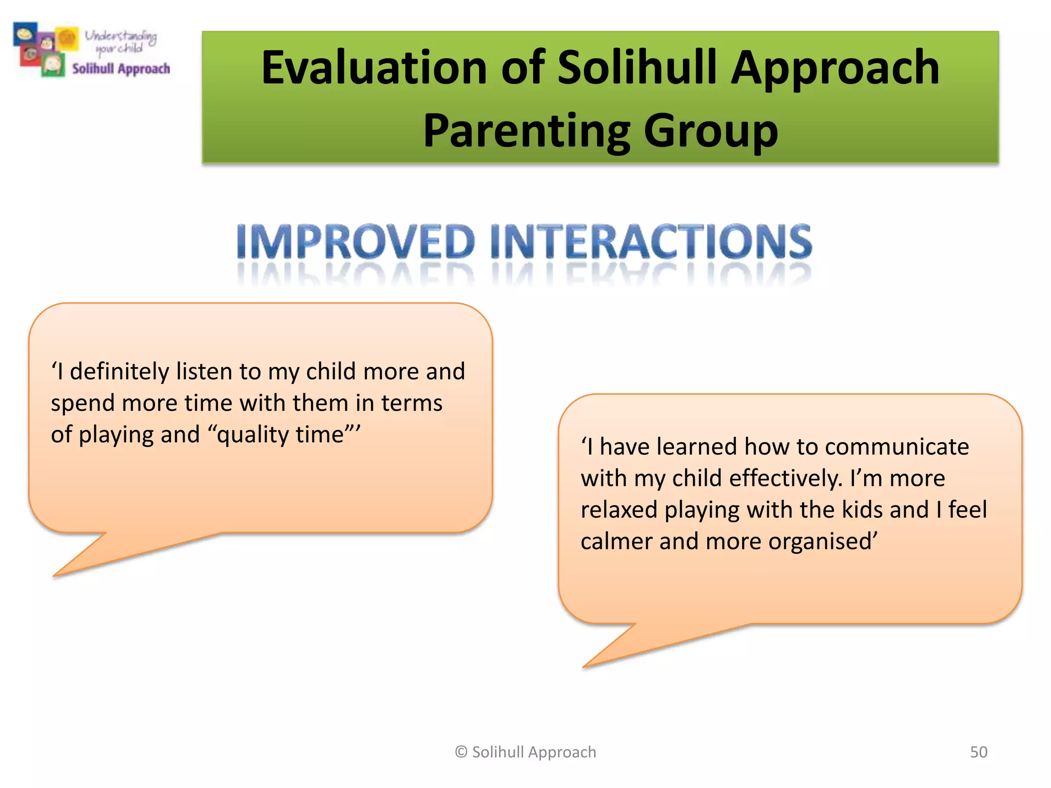 Solihull Approach Workshop | PPTX