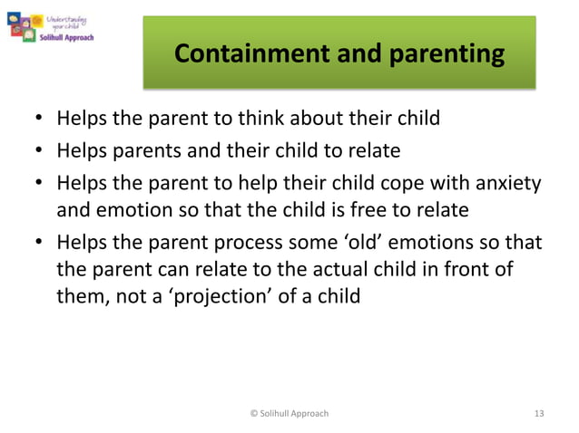 Solihull Approach Workshop | PPTX