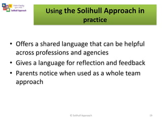 Solihull Approach Workshop | PPTX
