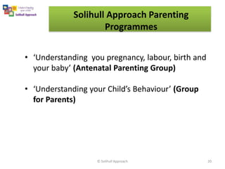 Solihull Approach Workshop | PPTX