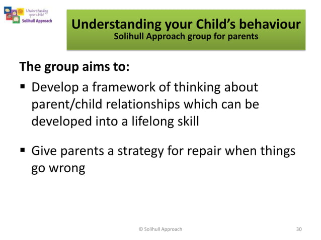 Solihull Approach Workshop | PPTX