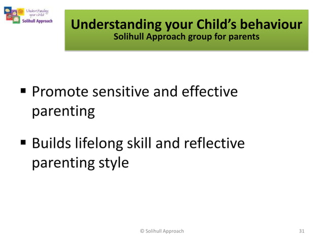 Solihull Approach Workshop | PPTX