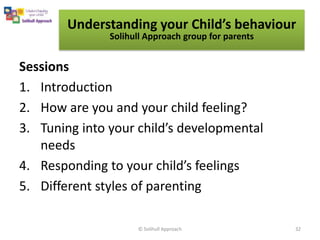 Solihull Approach Workshop | PPTX