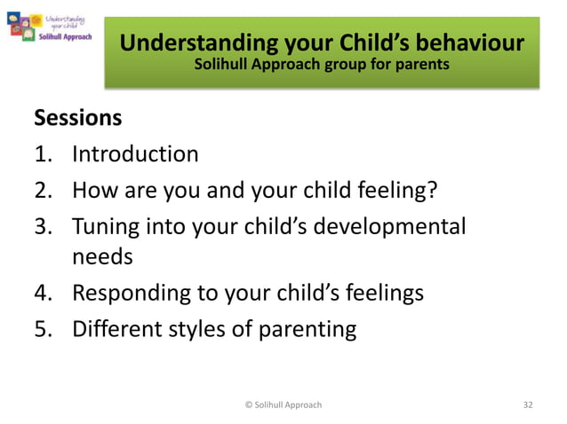 Solihull Approach Workshop | PPTX