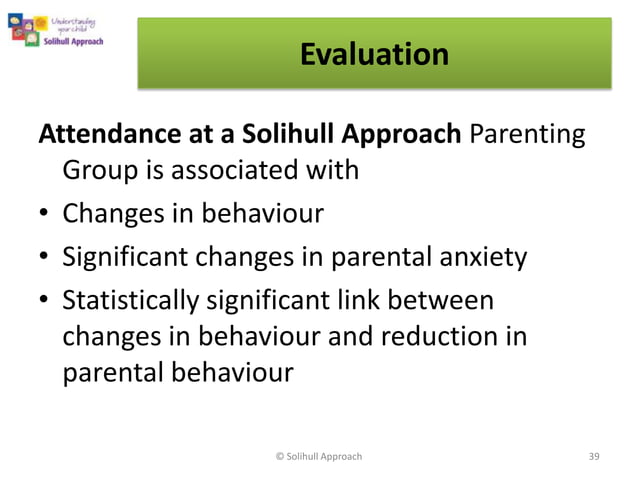 Solihull Approach Workshop | PPTX