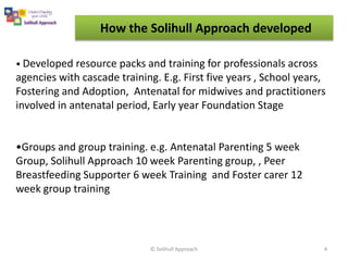 Solihull Approach Workshop | PPTX