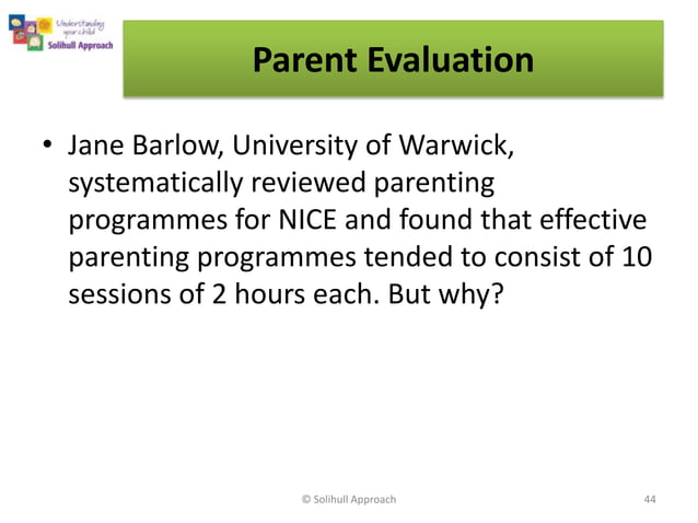 Solihull Approach Workshop | PPTX