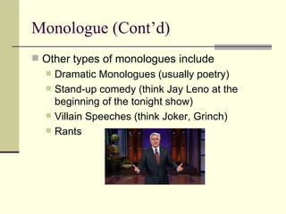 Soliloquy and monologues | PPT