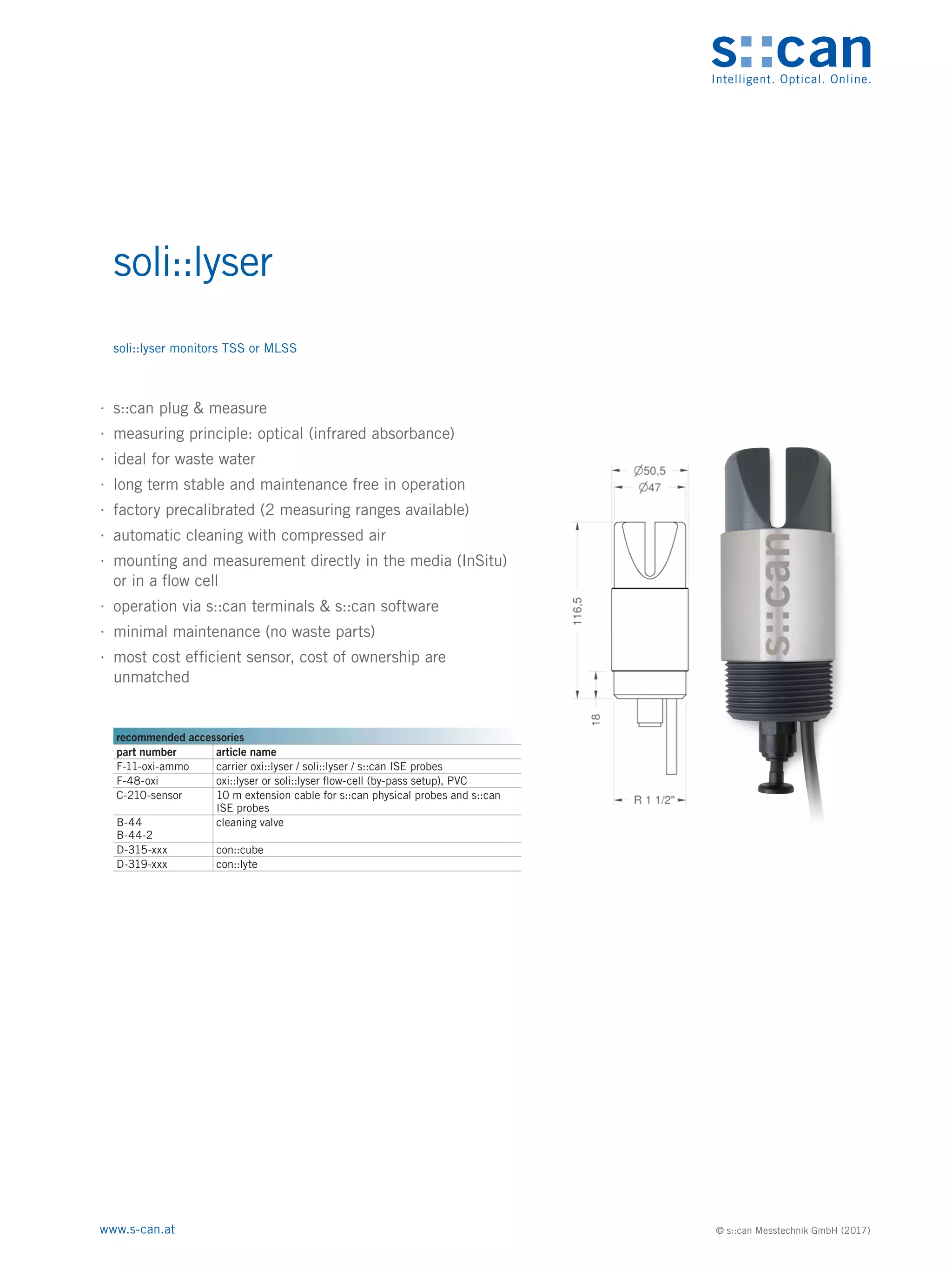 Solilyser ww en_tss mlss sensor_scan | PDF