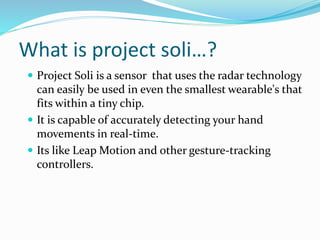 project Soli ppt | PPTX
