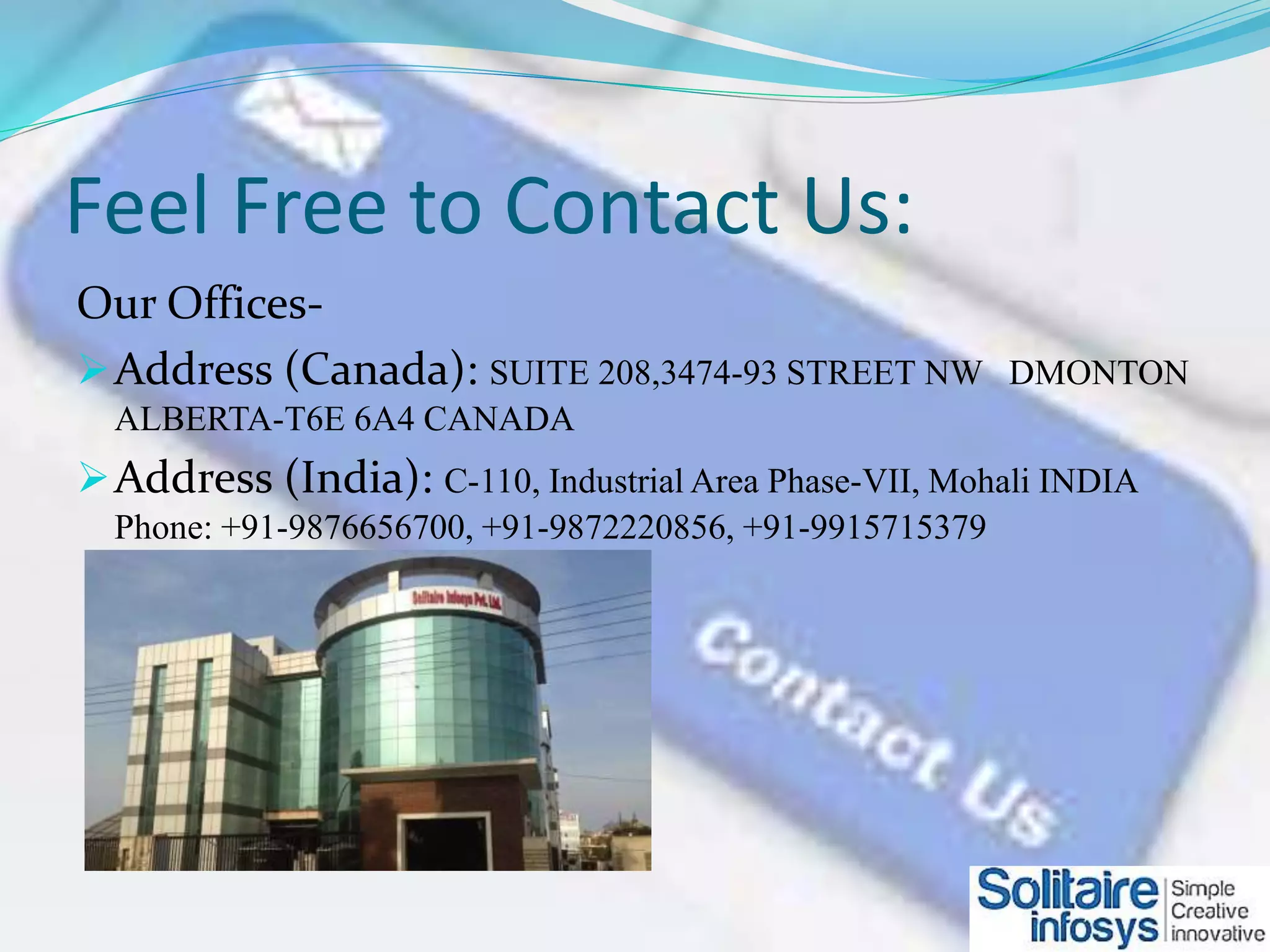 Solitaire Infosys Inc. | Web Development, Marketing Consultant, Web ...