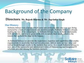 Solitaire Infosys Inc. | Web Development, Marketing Consultant, Web ...