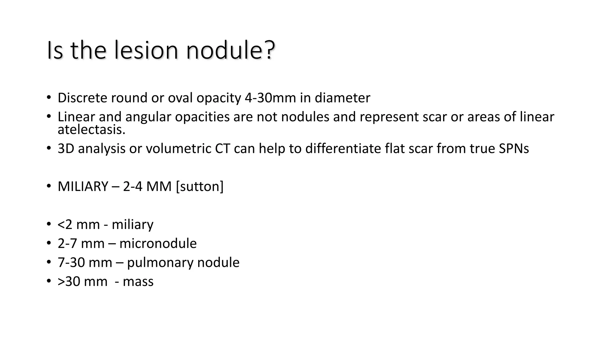 Solitary pulmonary nodule | PPTX