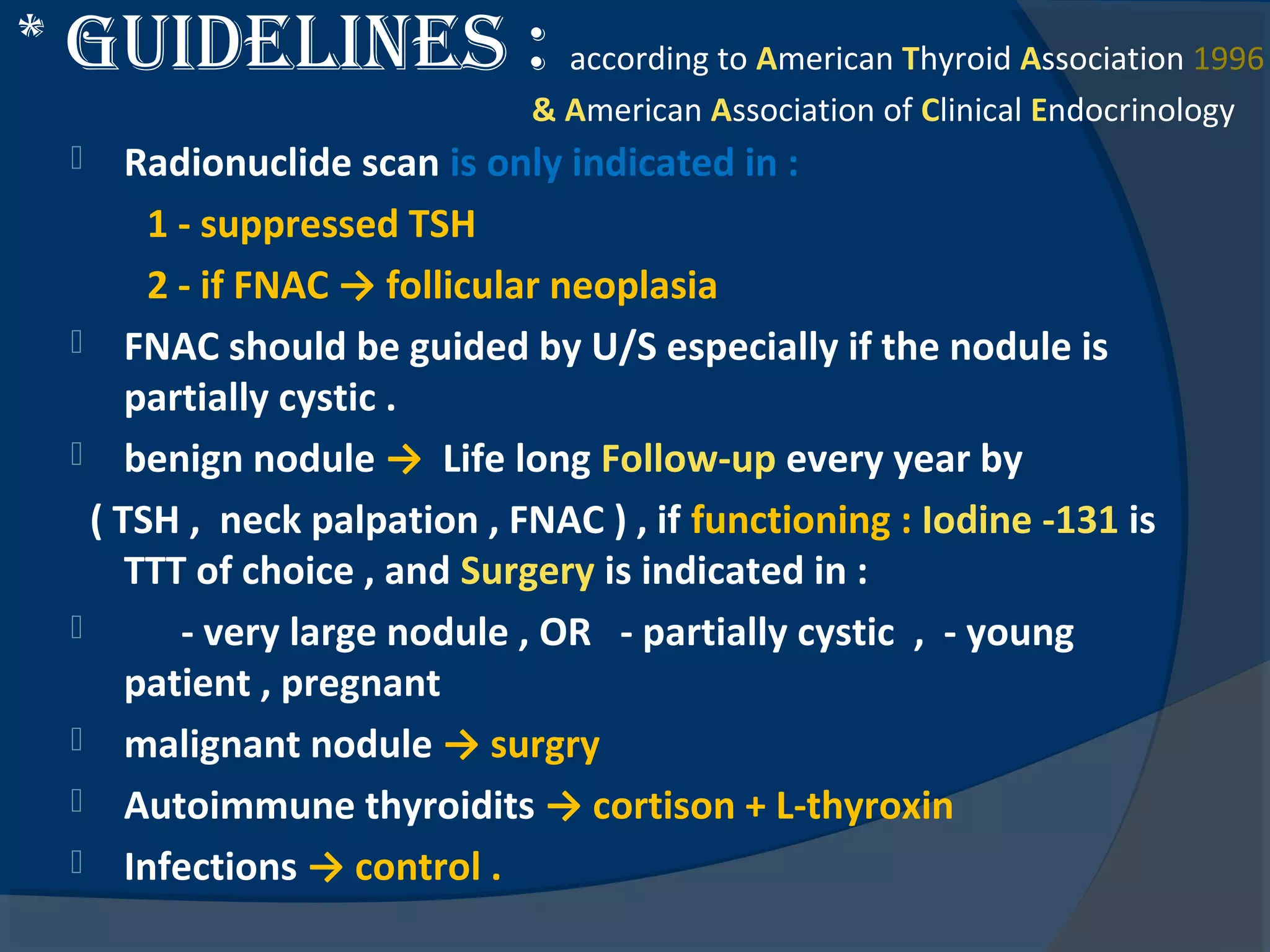 Solitary thyroid nodule | PPT