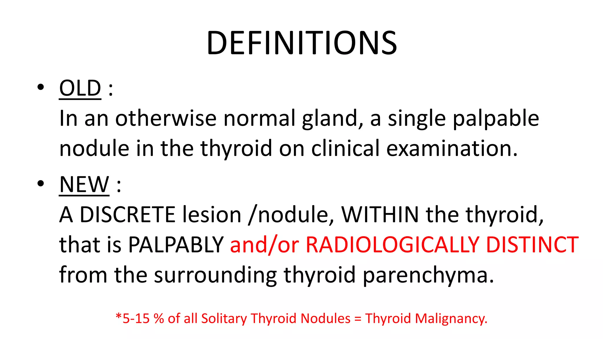 Solitary thyroid nodule | PPTX