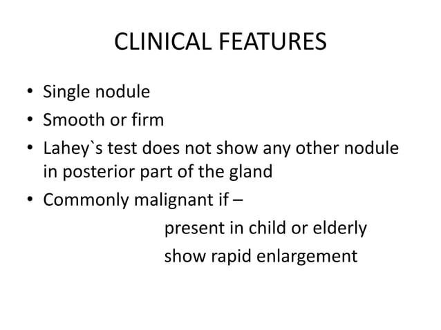 Solitary Thyroid Nodule Pptx