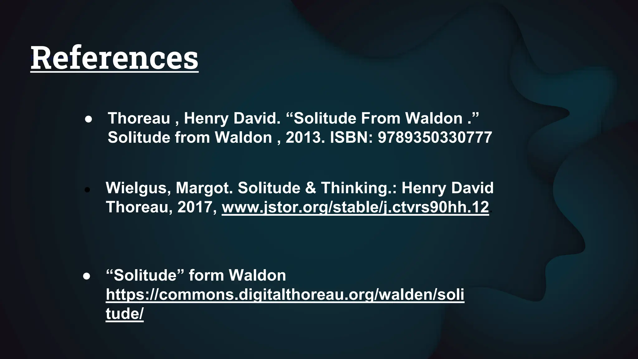 "Solitude" from Waldon by Henry David Thoreau.pptx
