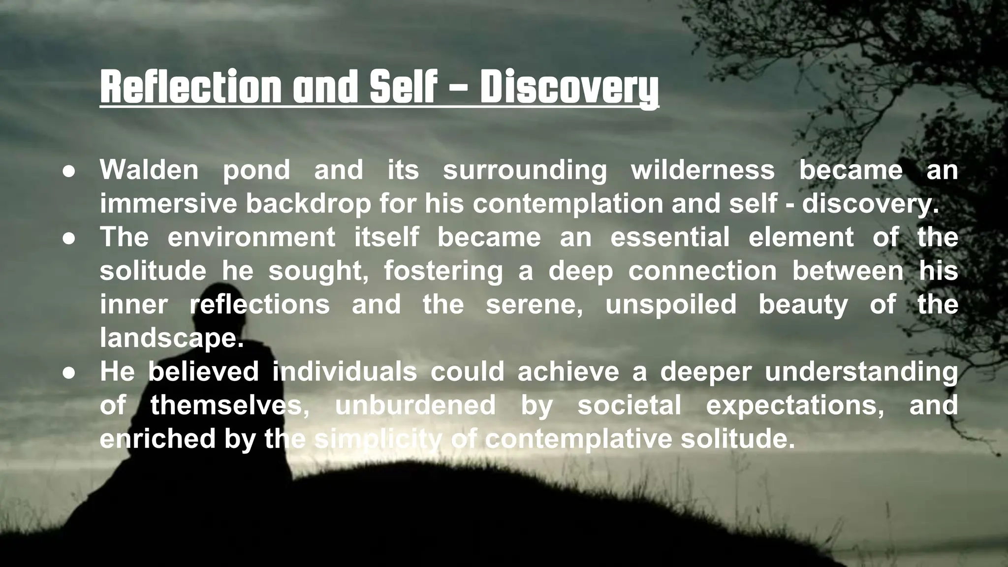 "Solitude" from Waldon by Henry David Thoreau.pptx