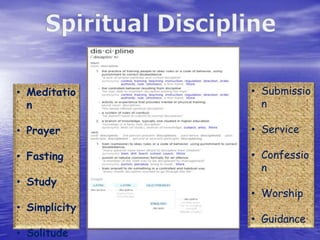 The Spiritual Disciplines of Simplicity and Solitude_UTS Formation ...