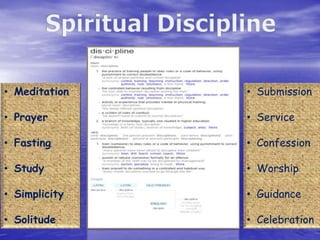 The Spiritual Disciplines of Simplicity and Solitude_UTS Formation ...