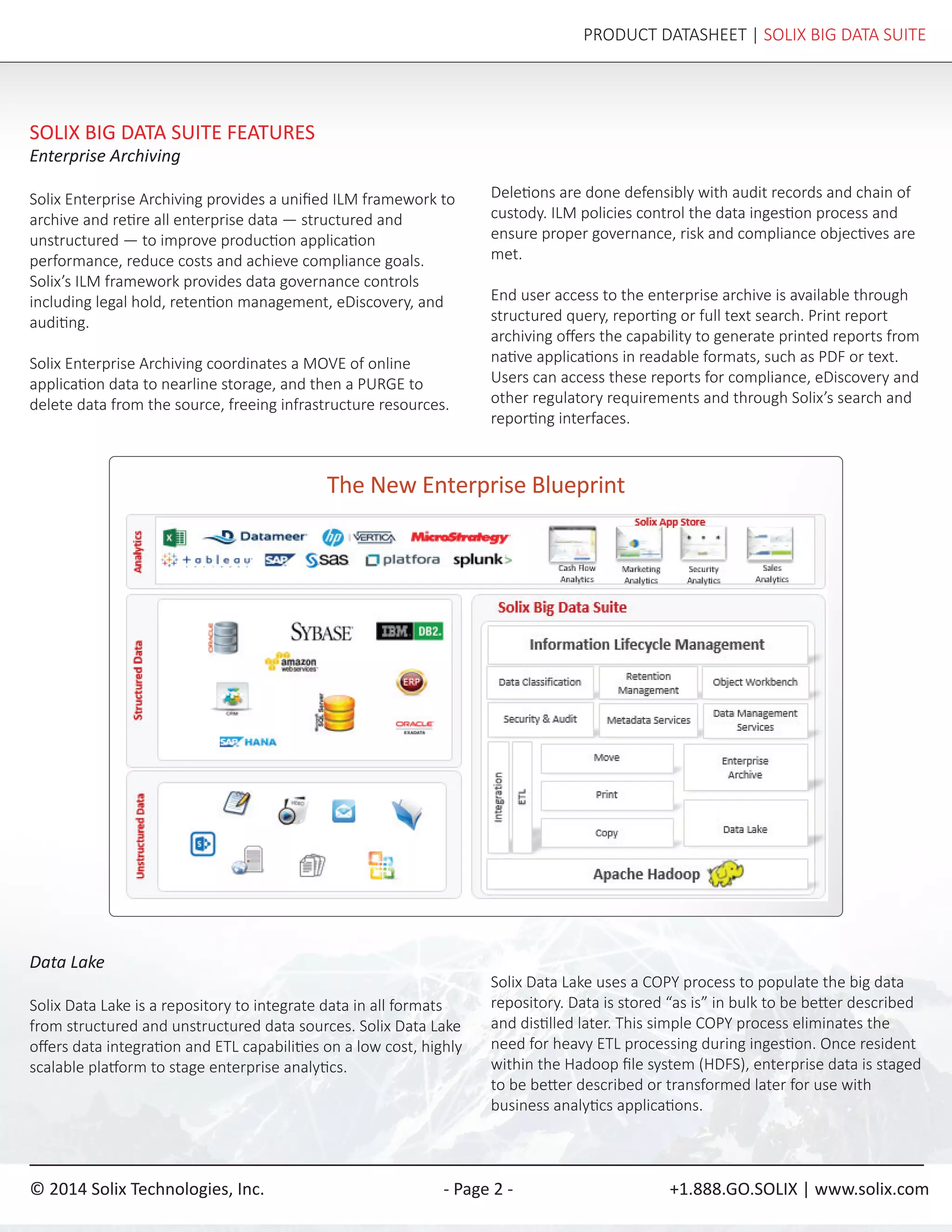 Solix Big Data Suite | PDF
