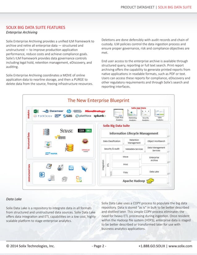 Solix Big Data Suite | PDF