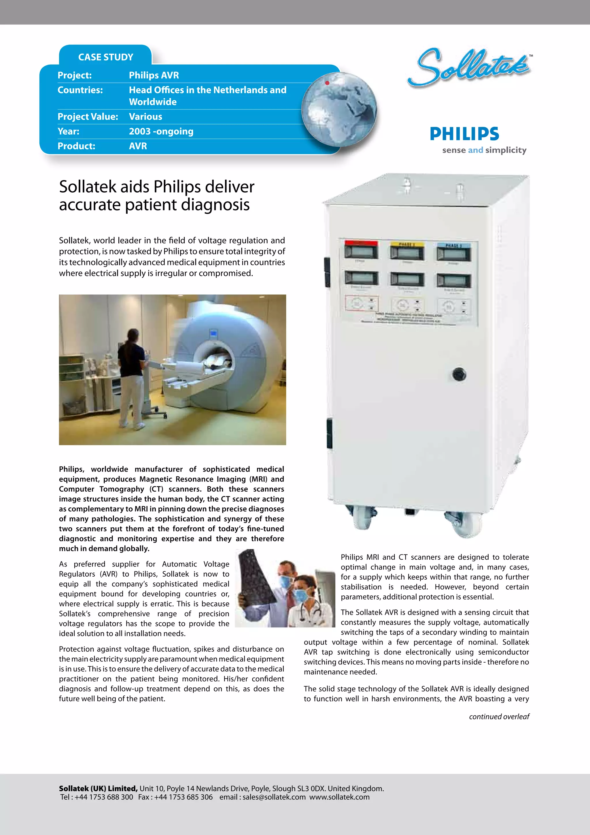 Sollatek Aids Philips Deliver - Case Study | PDF | Consumer Electronics | Technology & Computing