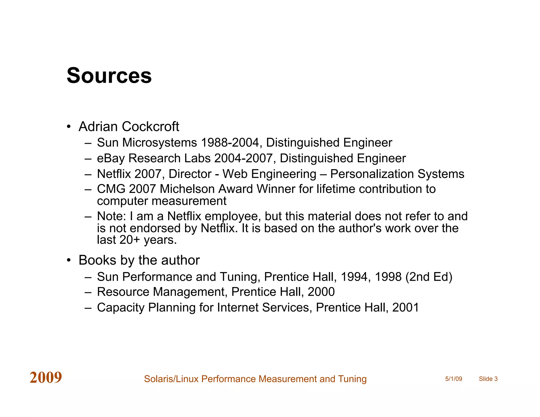 Solaris Linux Performance, Tools and Tuning | PDF