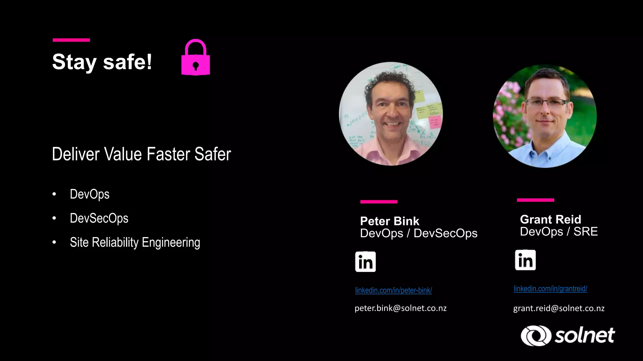 Solnet dev secops meetup | PPT