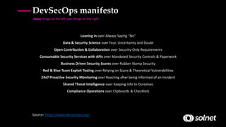 Solnet dev secops meetup | PPT
