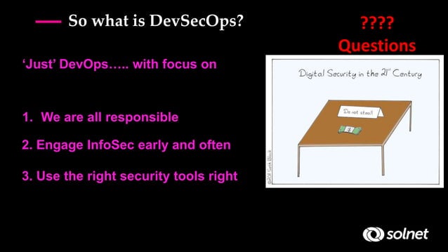Solnet dev secops meetup | PPT