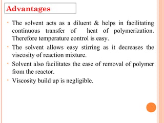 Solution polymerization technique | PPT