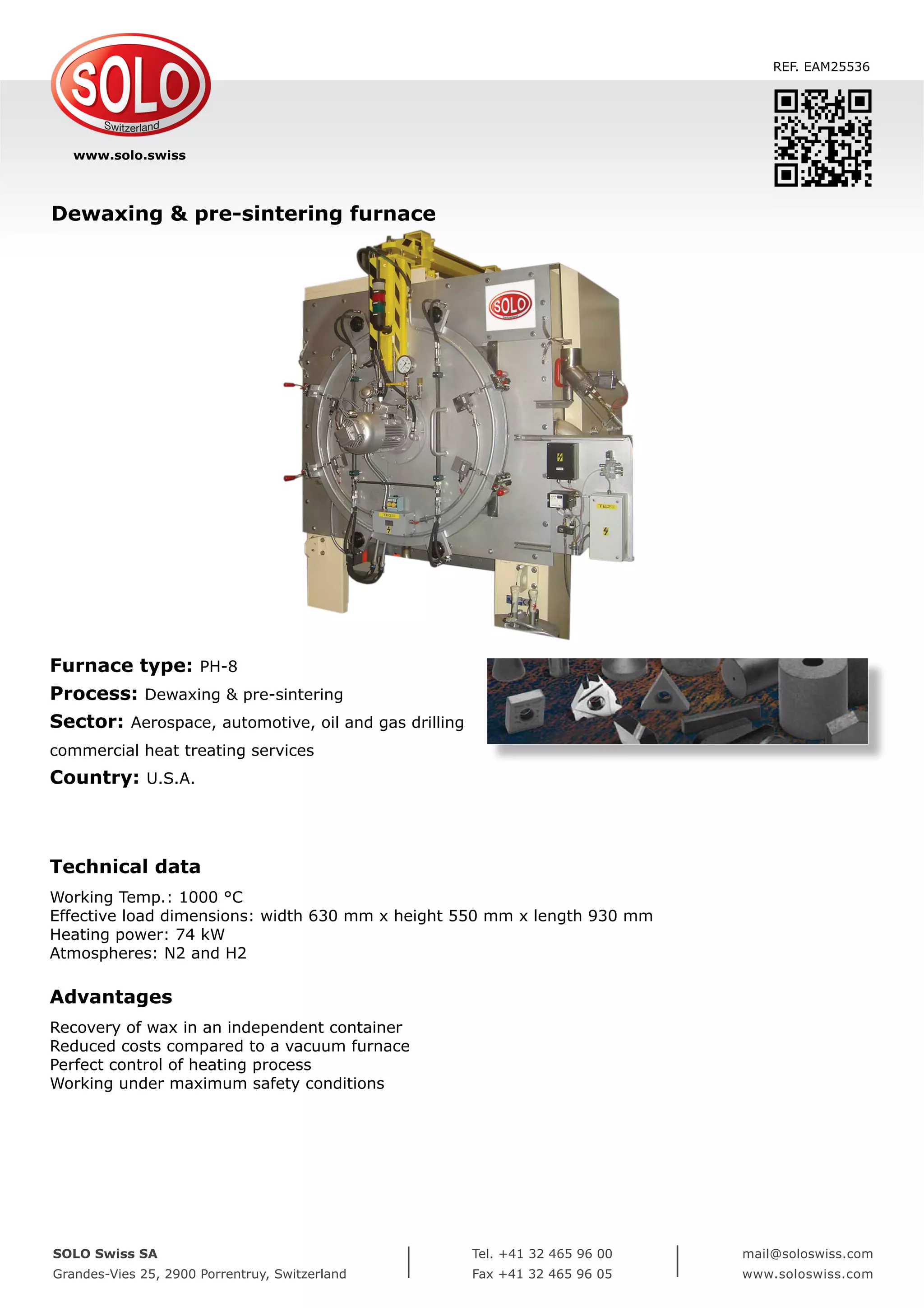 Dewaxing & Pre-sintering furnace | PDF