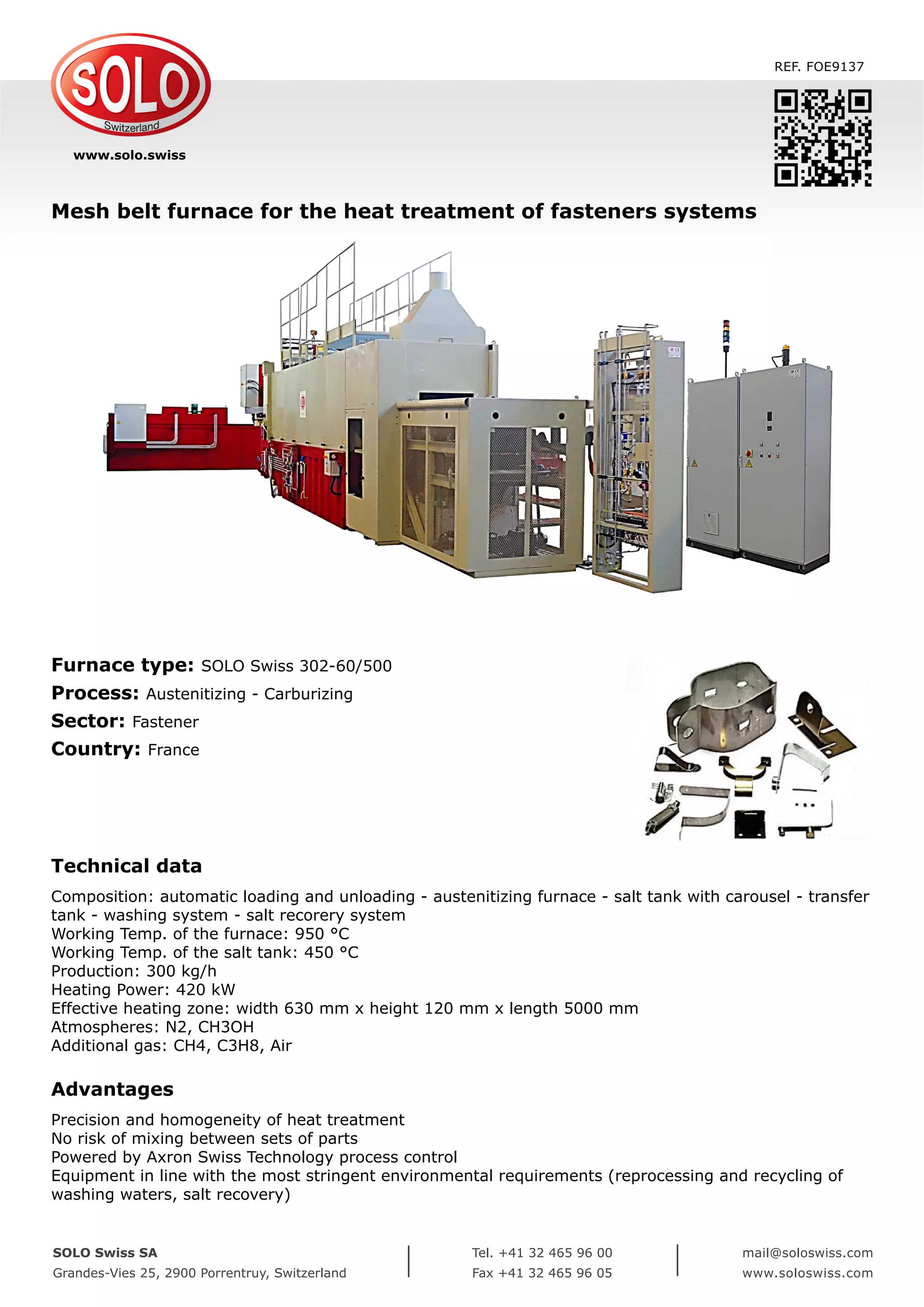 Mesh belt furnace for the heat treatment of fastener systems | PDF