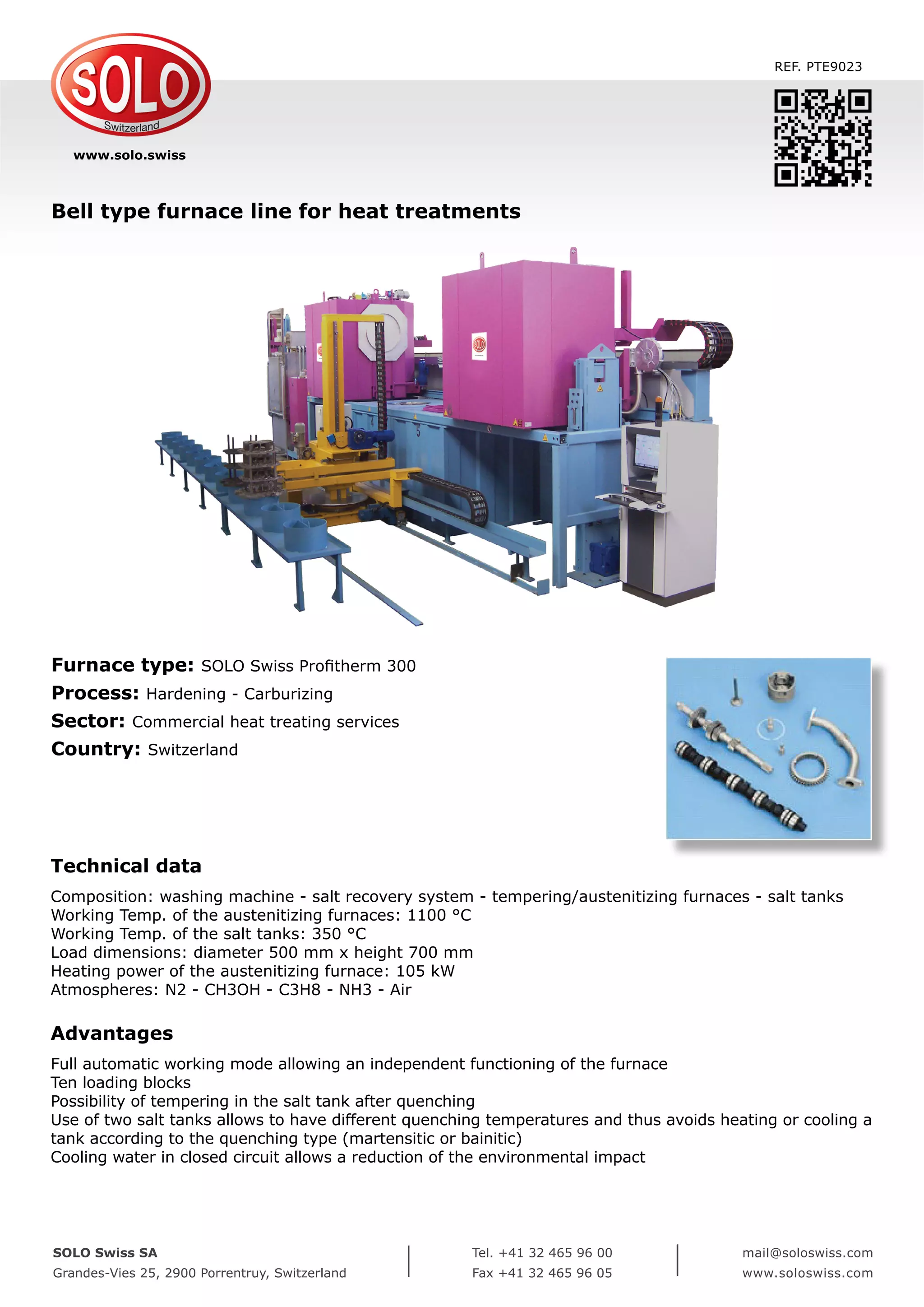 Bell type furnace line for heat treatments | PDF