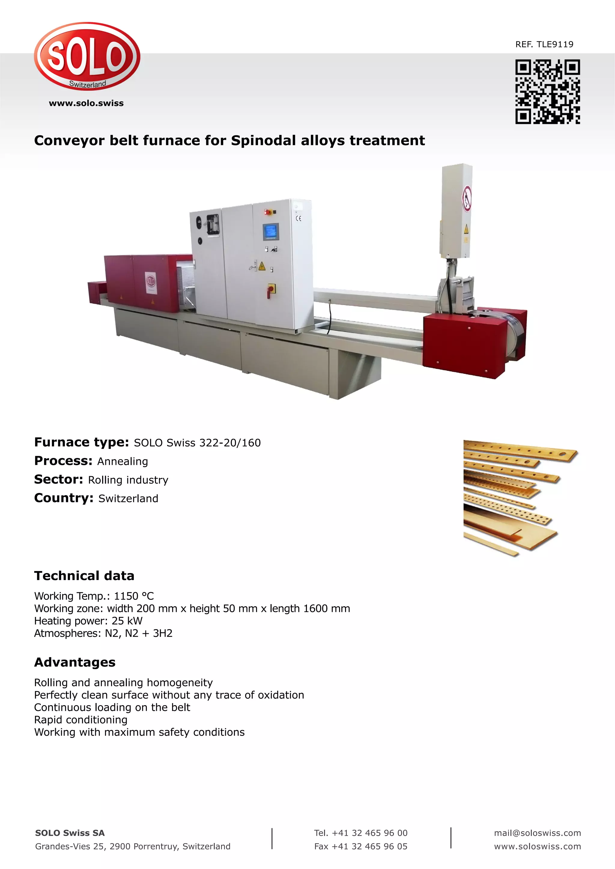 Conveyor belt furnace for Spinodal alloys treatment | PDF
