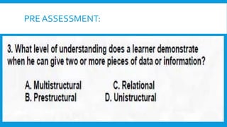 STRUCTURE OF THE OBSERVED LEARNING OUTCOME | PPTX