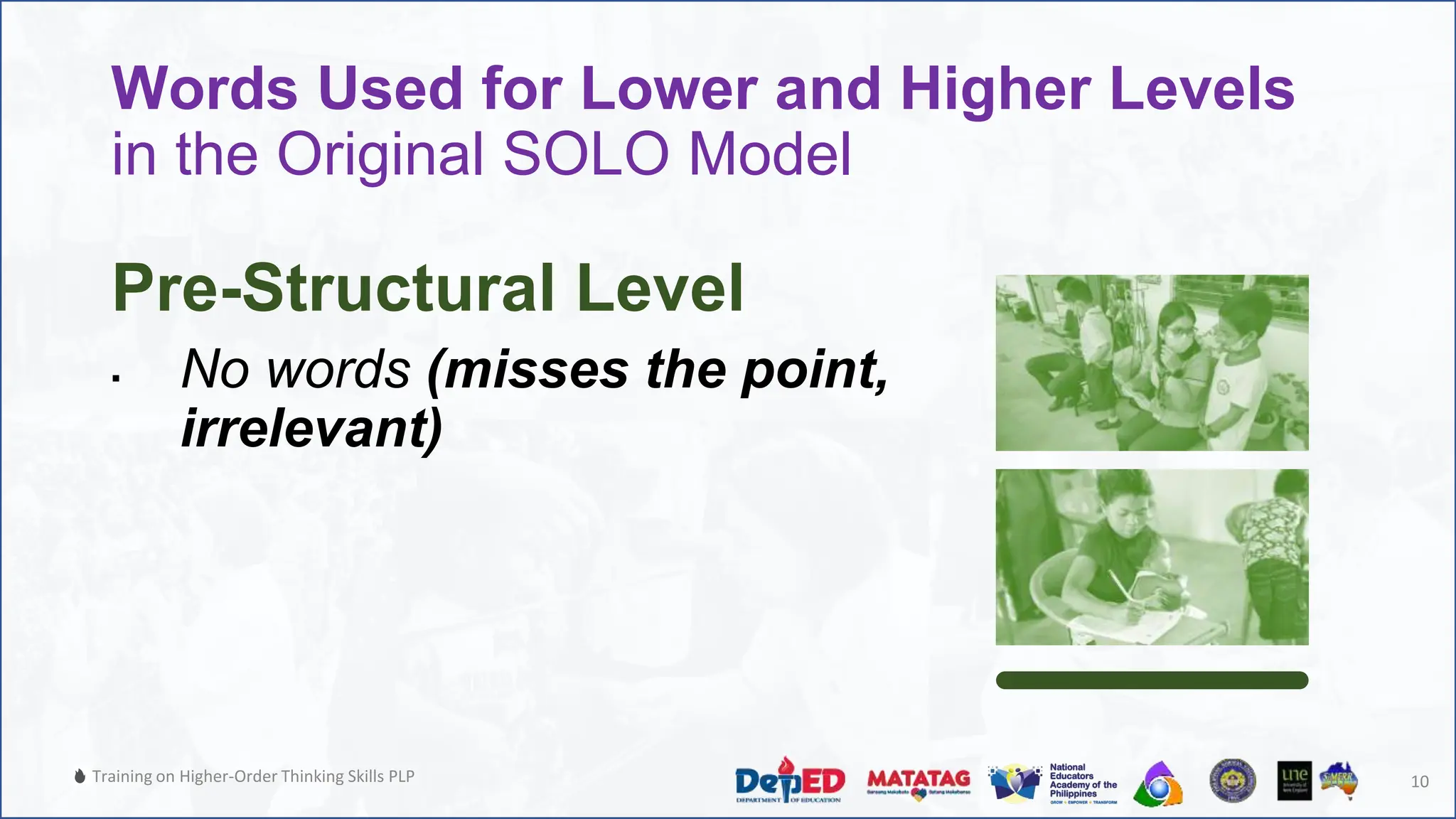 SOLO and HIGHER ORDER THINKING SKILLS in the Classroom.pptx