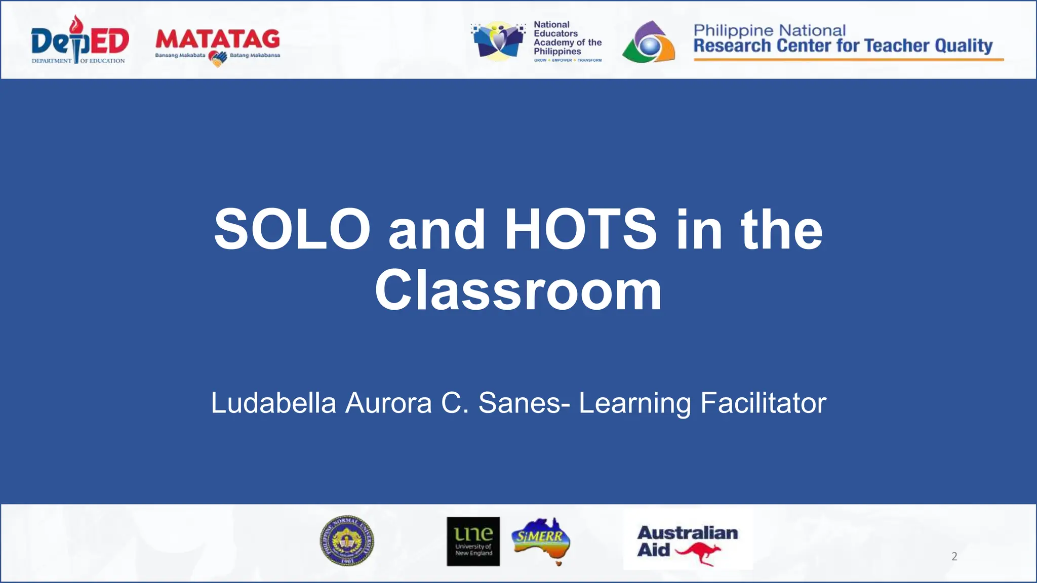 SOLO and HIGHER ORDER THINKING SKILLS in the Classroom.pptx