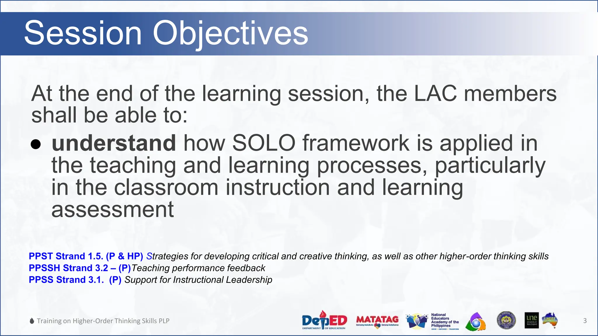 SOLO and HIGHER ORDER THINKING SKILLS in the Classroom.pptx